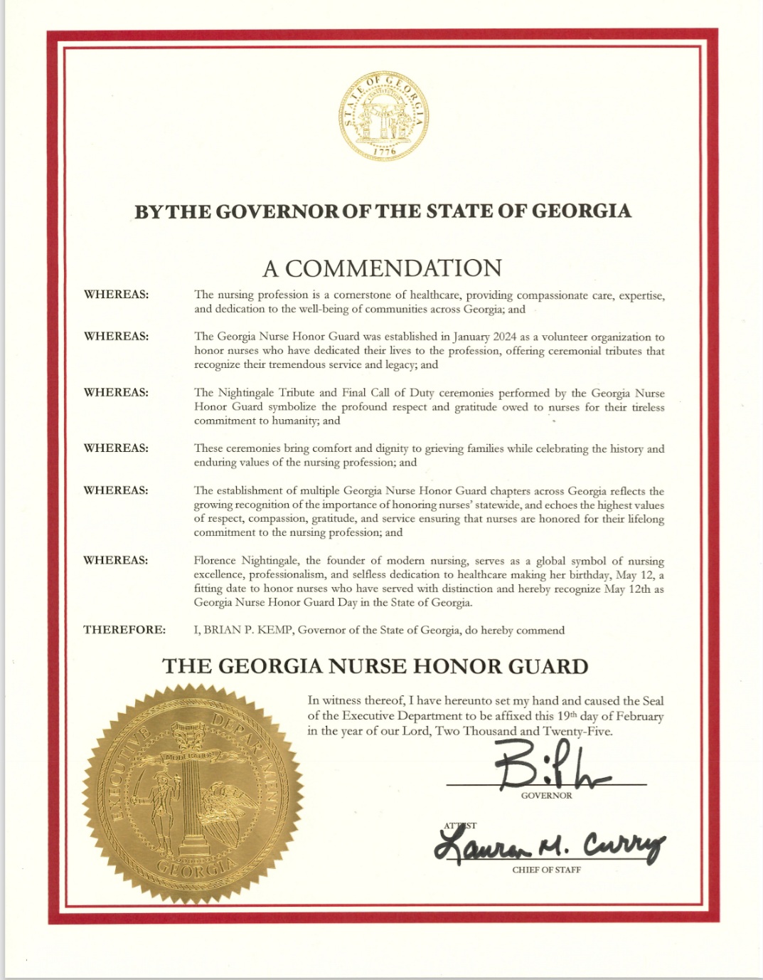 SOUTHWEST GEORGIA NURSE HONOR GUARD – Honoring fellow nurses at the ...